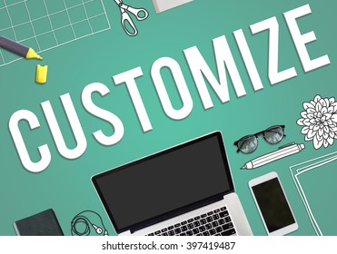 Customize Modify Adjust Change Concept Stock Illustration 397419487 ...