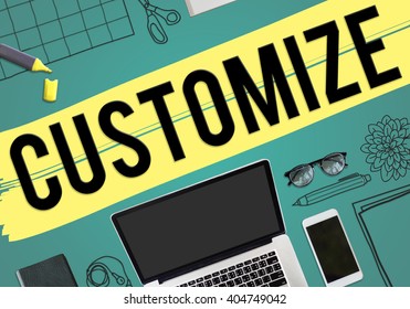 Customize Modify Adjust Change Concept Stock Illustration 404749042 ...