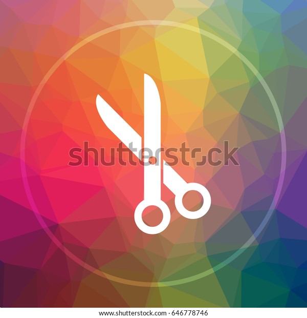 Cut Icon Cut Website Button On Stock Illustration 646778746 | Shutterstock