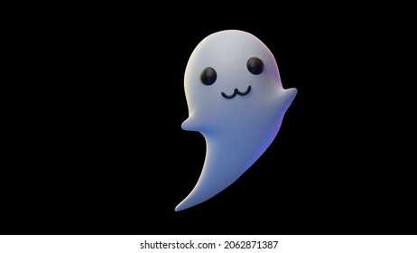 Cute 3d Ghost Model 4k Stock Illustration 2062871387 | Shutterstock