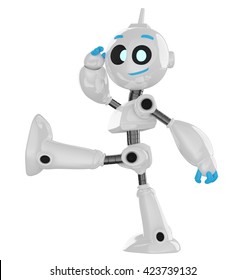 Cute 3d Robot Marching Like Soldier 스톡 일러스트 423739132 | Shutterstock