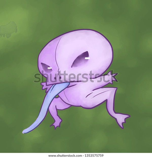 Cute Alien Frog Stock Illustration 1353575759 | Shutterstock