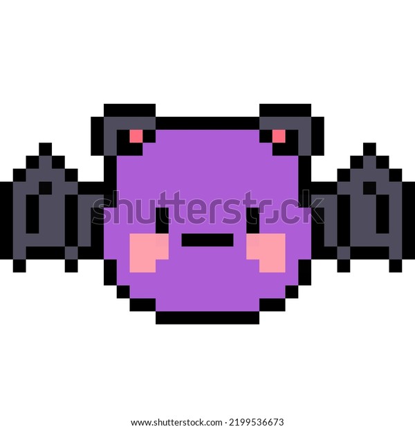 Cute Bat 8bit Pixels Art Stock Illustration 2199536673 | Shutterstock