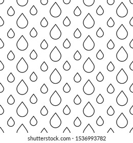 Cute Black White Drop Pattern Flat Stock Illustration 1536993782 ...