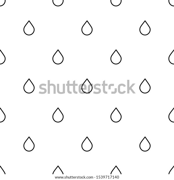 Cute Black White Drop Pattern Flat Stock Illustration 1539717140 ...