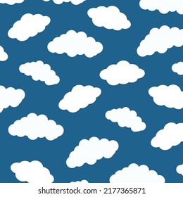 Cute Blue Cloud Y2k Pattern Stock Illustration 2177365871 | Shutterstock