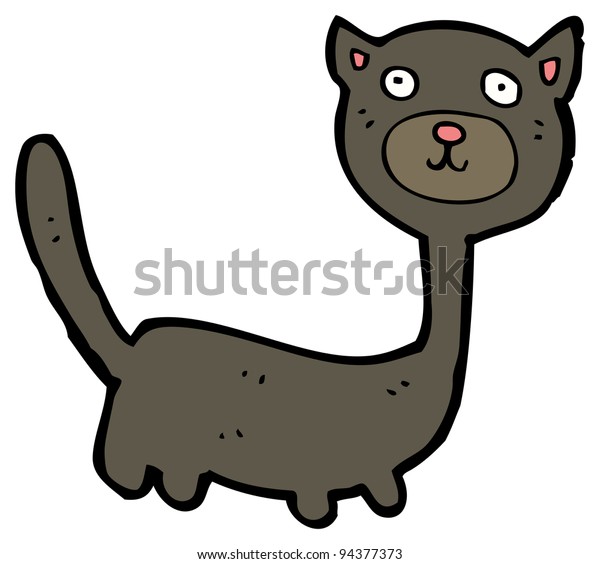 Cute Cartoon Cat Raster Version Stock Illustration 94377373 | Shutterstock