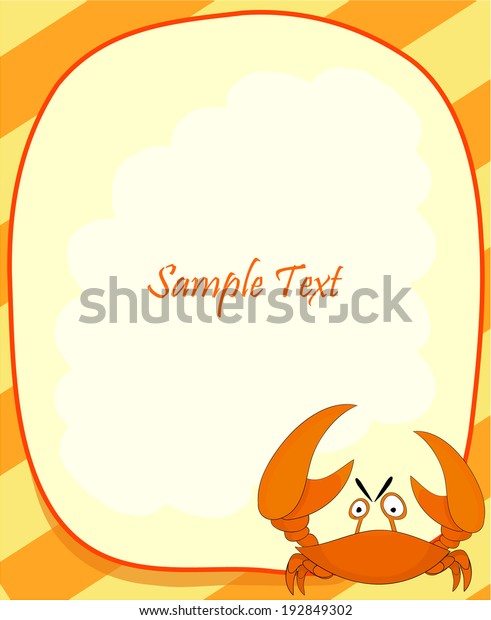 Cute Cartoon Framework Crab 库存插图 192849302 | Shutterstock