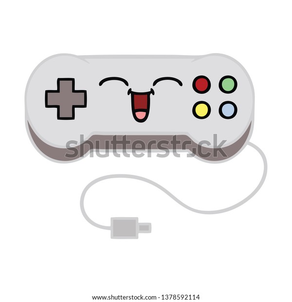 Cute Cartoon Game Controller Stock Illustration 1378592114 | Shutterstock