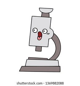 Cute Cartoon Microscope Stock Vector (Royalty Free) 1313663711