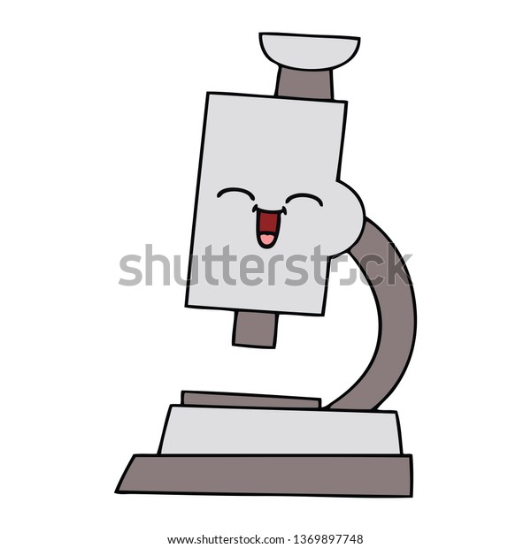 Cute Cartoon Microscope Stock Illustration 1369897748 | Shutterstock