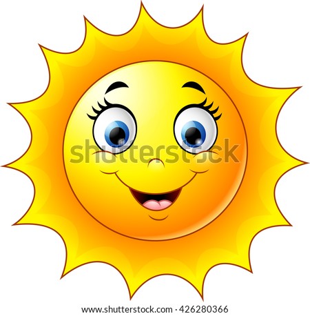 Cute Cartoon Sun Stock Illustration 426280366 - Shutterstock