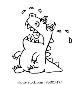 Cute Crying Dragon Stock Illustration 786014197 | Shutterstock