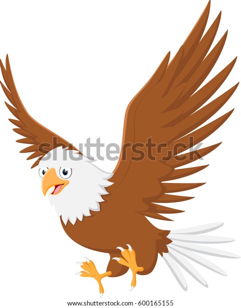 Cute Eagle Cartoon Stock Illustration 600165155 | Shutterstock