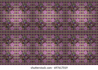 Cute Fabric Pattern Colour Spring Theme Stock Illustration 697617019 ...