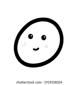 Cute Face Outline Stock Illustration 1919258324 | Shutterstock