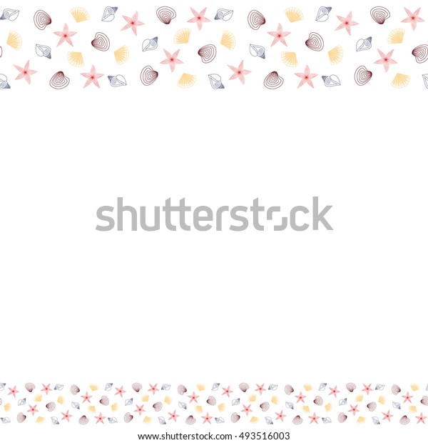 Cute Funny Pattern Border Frame Many Stock Illustration 493516003 ...