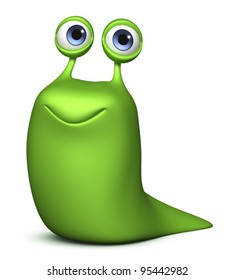 Cute Slug Stock Illustration 95296111