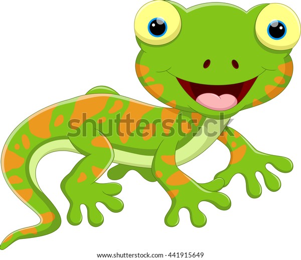 Cute Lizard Cartoon Stock Illustration 441915649 | Shutterstock