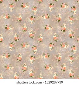 Cute Pattern Small Flower Bunch Illustration Stock Illustration 1529287739