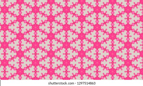 Cute Pink Flowers Background Pattern Stock Illustration 1297514863 ...