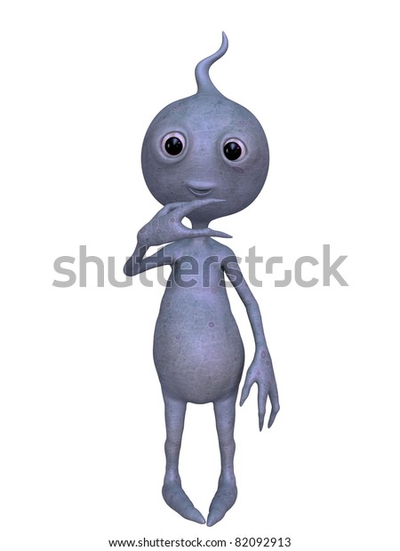 Cute Purple Blue Alien Creature Stock Illustration 82092913 | Shutterstock