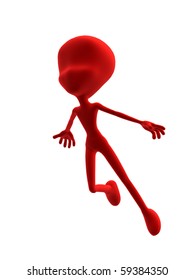 Cute Red Alien Taking Off Stock Illustration 59384350 | Shutterstock