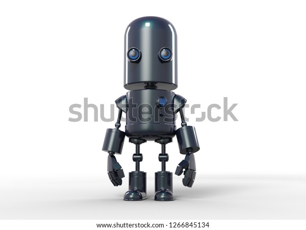 Cute Robot 3d Rendering Stock Illustration 1266845134 | Shutterstock