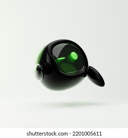 Cute Robot Pointing Hand Winking Eye Stock Illustration 2201005611 ...