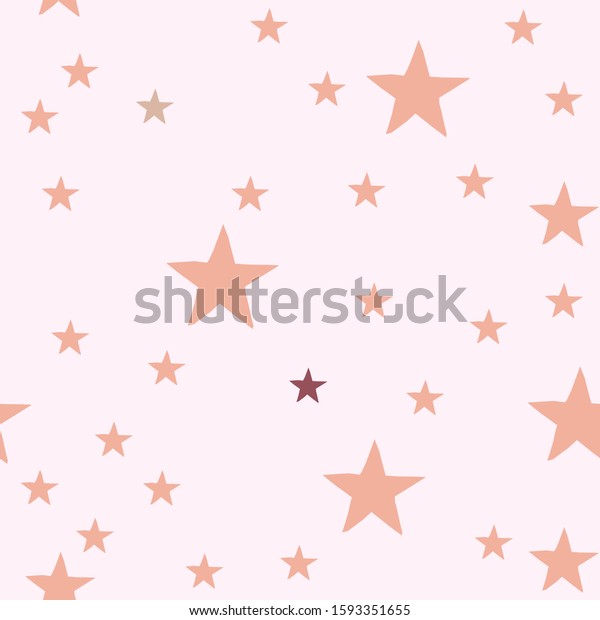 Cute Seamless Star Pattern Great Backgrounds Stock Illustration ...