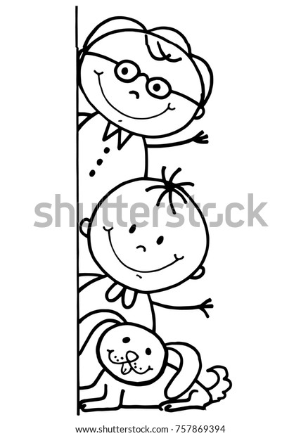 Cute Stick Figures Stock Illustration 757869394 | Shutterstock