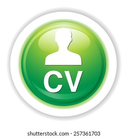 Cv Button Stock Illustration 257361703 | Shutterstock