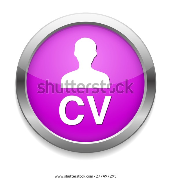 Cv Button Stock Illustration 277497293 | Shutterstock
