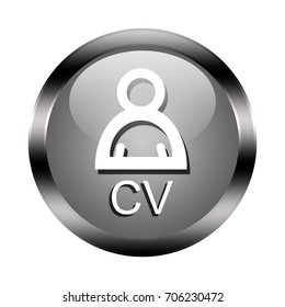 Cv Button Isolated 3d Illustration Stock Illustration 706230472 ...