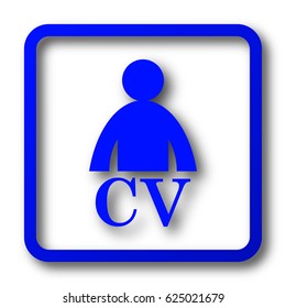 Cv Icon Cv Website Button On Stock Illustration 625021679 | Shutterstock