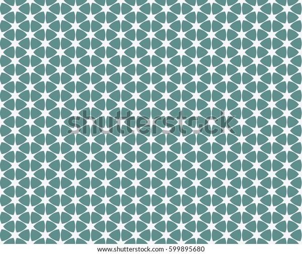 Cyan White Seamless Circular Pattern Stock Illustration 599895680 ...