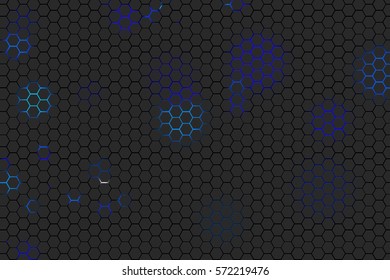 Cyber Honeycomb Background 스톡 일러스트 572219320 | Shutterstock