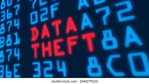 Cyber Security Buzzwords System Infected Blue Stock Illustration ...