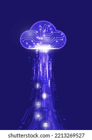 Cyber Security Log Cloud Storage Downlod Stock Illustration 2213269527 ...
