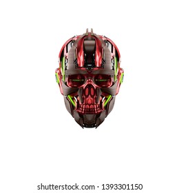Cyber Skull Front 3d Rendering Stock Illustration 1393301150 | Shutterstock