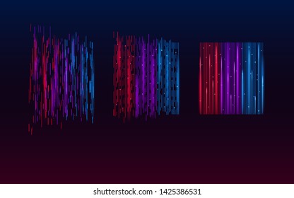 Cyber Technology Background Big Data Visualization 스톡 일러스트 1425386531 ...