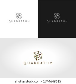 Cybercube Logo Template 4 Dimensional Cube Stock Illustration ...