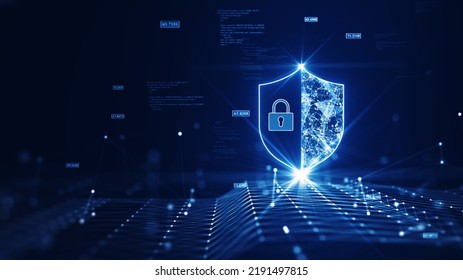 Cybersecurity Data Protection Technology Concept Internet Stock ...