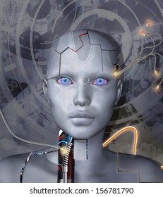 Cyborg Cables Circuits Stock Illustration 74366779 | Shutterstock