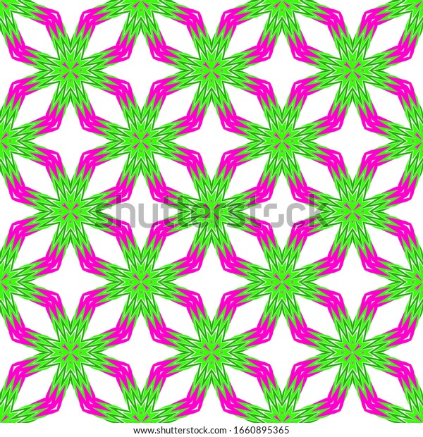 Cyclical Pattern Geometric Shapes Seamless Illustration Stock ...