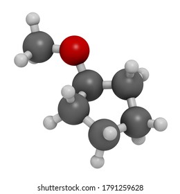 Cyclopentyl Methyl Ether Solvent Molecule 3d Stock Illustration ...