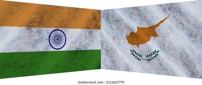 Cyprus India Indian Two Flag Together Stock Illustration 2112627770 ...