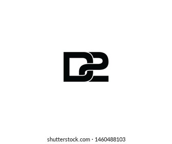 D2 Original Monogram Logo Design : illustration de stock 1460488103 ...