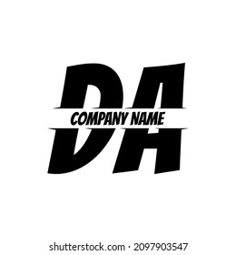Da Modern Initial Logo Abstract Concept Stock Illustration 2097903547 ...