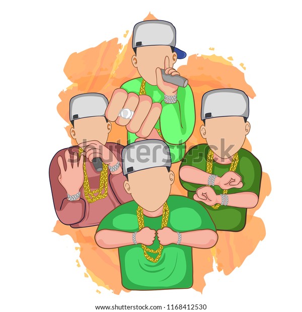 Da Rapper Cartoon No Face Stock Illustration 1168412530 | Shutterstock